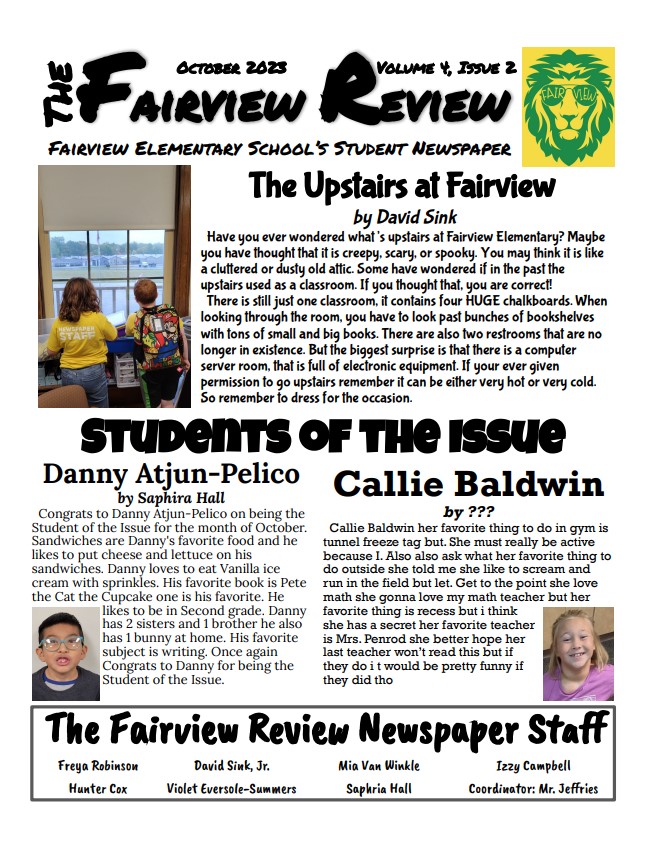 Extra! Extra! Creating & Coordinating an Elementary School Newspaper ...